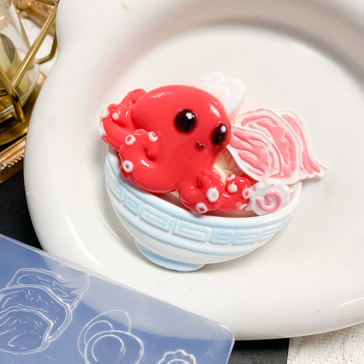 Puni Puni Exclusive Octopus Ramen Box | Charm Silicone Mold | Mini ...