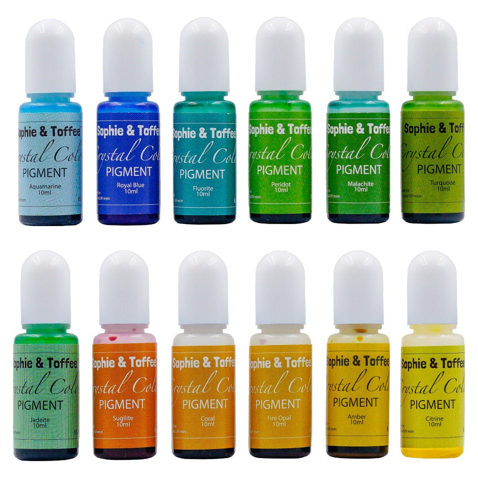 Crystal Color Pigment Dye for Resin Craft | Mermaid Pigment Dye ...