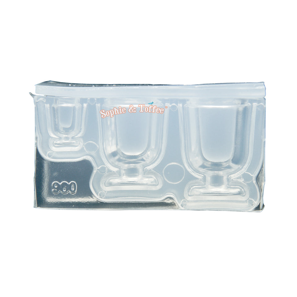 3D Miniature Glass Cup Silicone Mold | Drink Cup Silicone Mold ...